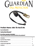 Guardian GR6 Dual Tie-Back Web SRL, 6 ft, 32016