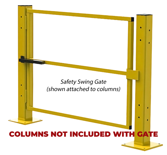 Build Your Own, Heavy Duty 42 inch Ht, Dual Rail, Industrial Guardrail